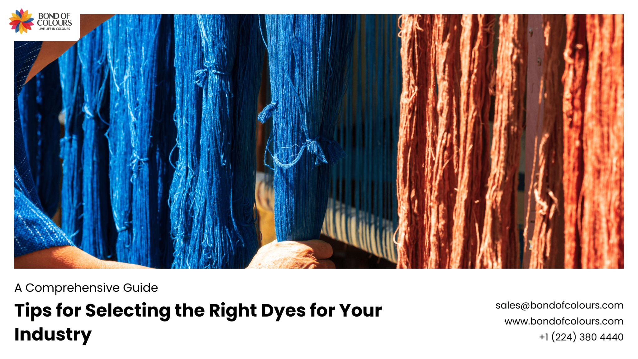 Tips for Selecting the Right Dyes for Your Industry - Bond of Colours