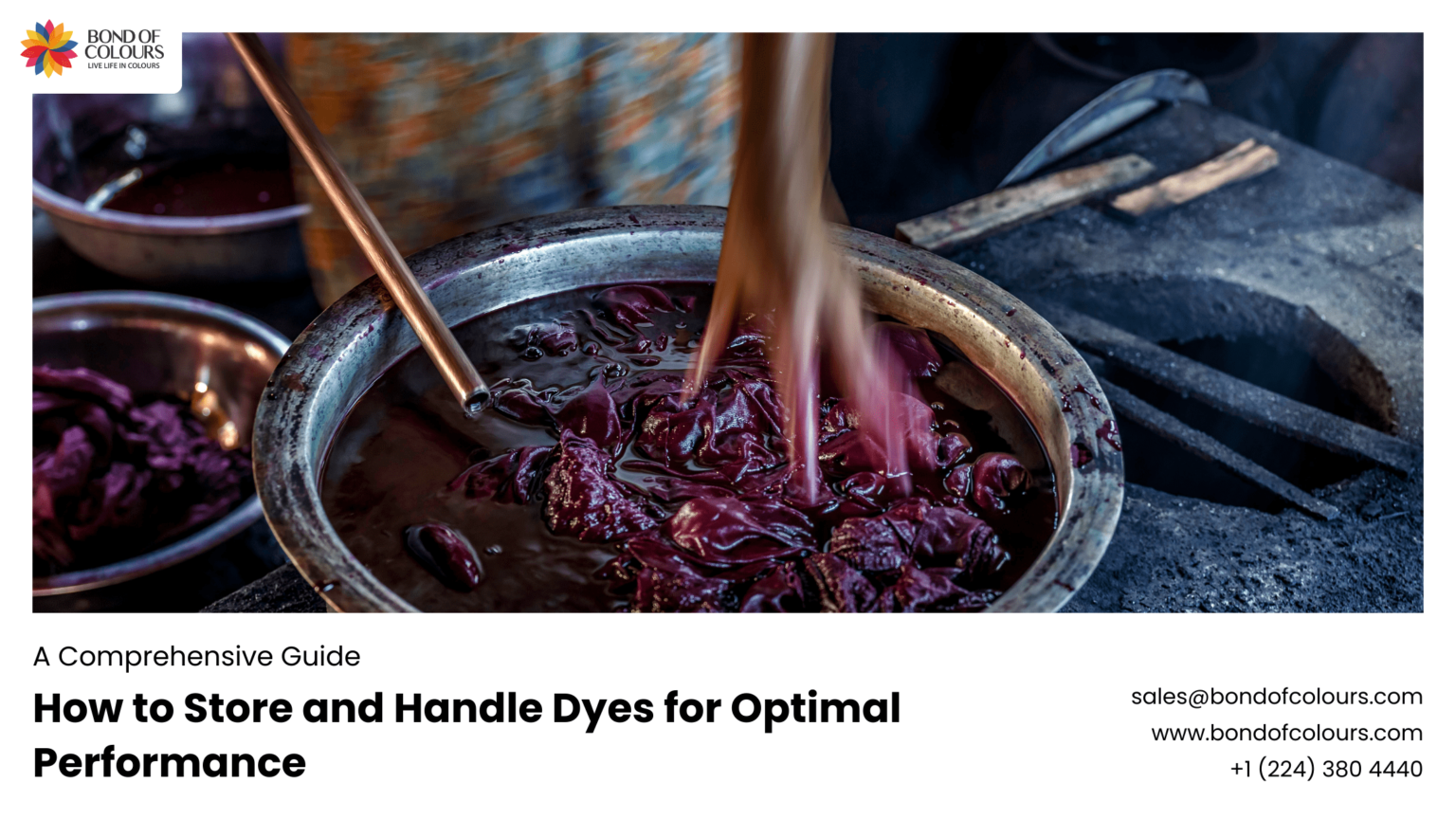 How to Store and Handle Dyes for Optimal Performance - Bond of Colours