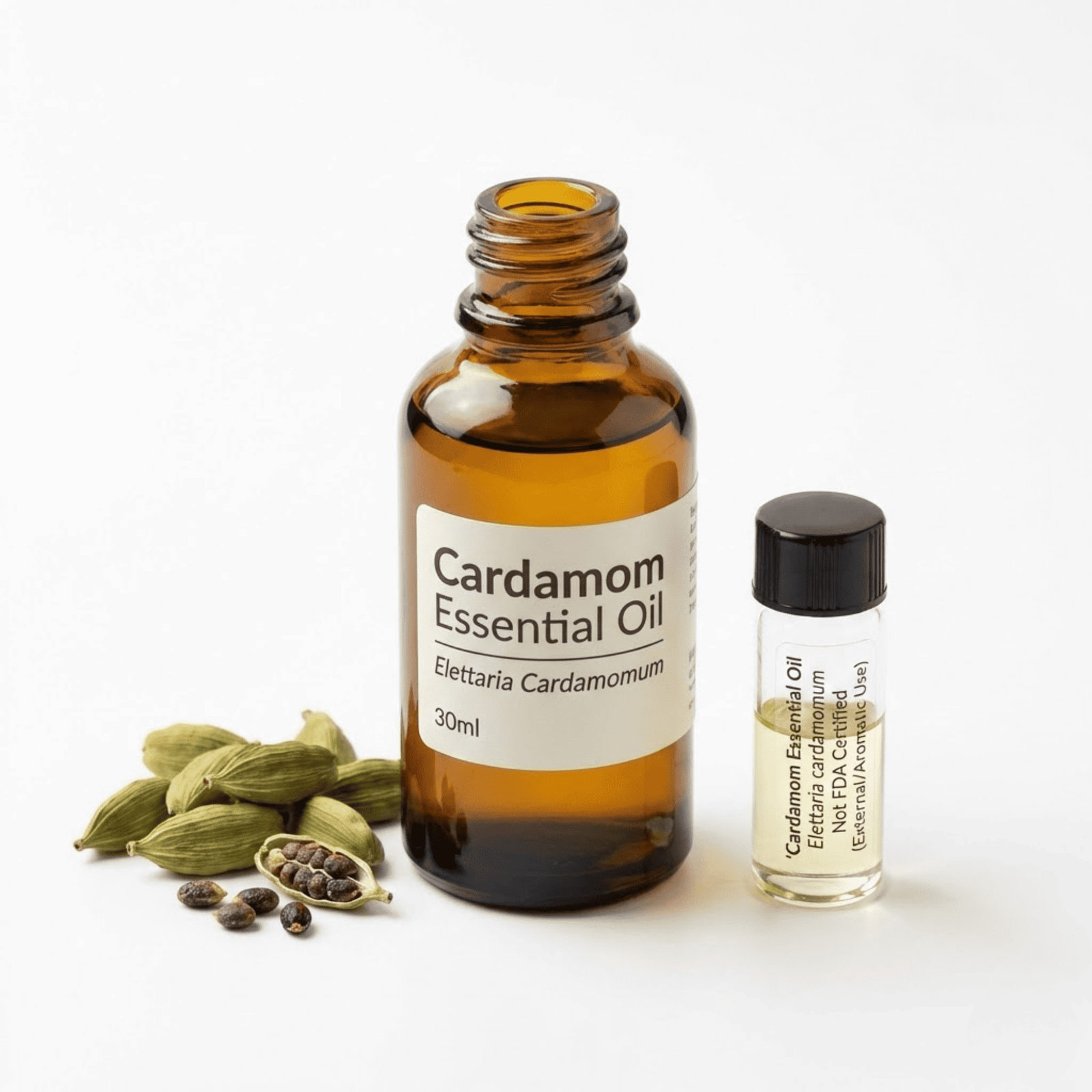 Pure Cardamom Essential Oil (Elettaria Cardamomum) 30ml | Uplifting ...